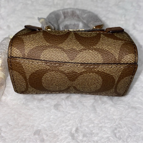 Coach | Accessories | Coach Mini Rowan Satchel Bag Charm In Signature ...